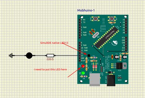 Is It Possible To Change The Position And Shape Of SimulIDE S Native LED Solved