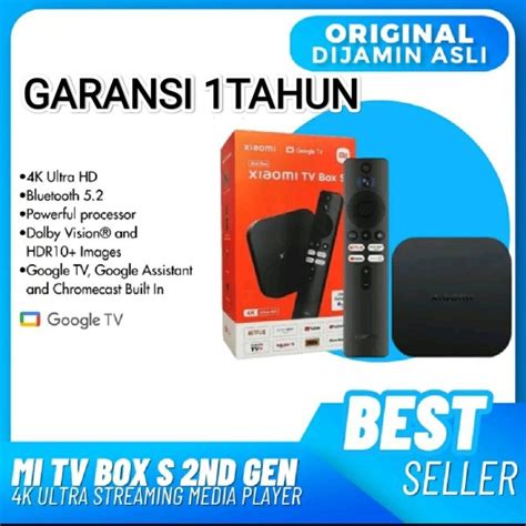 Jual Xiaomi Tv Box S 2nd Gen 4K Ultra HD Android Tv Shopee Indonesia