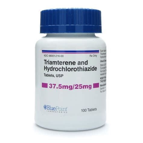 Triamterenehctz 37525mg 100 Tabletsbottle Mcguff Medical Products