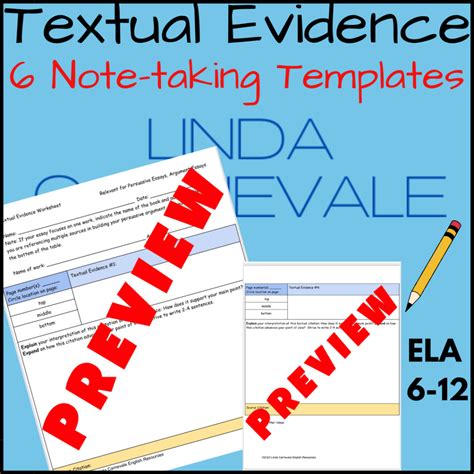 Citing Textual Evidence Template For Writing Personal Essays And Argumentative Essays Made By