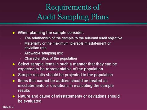 Audit Sampling Slide Audit Sampling Defined