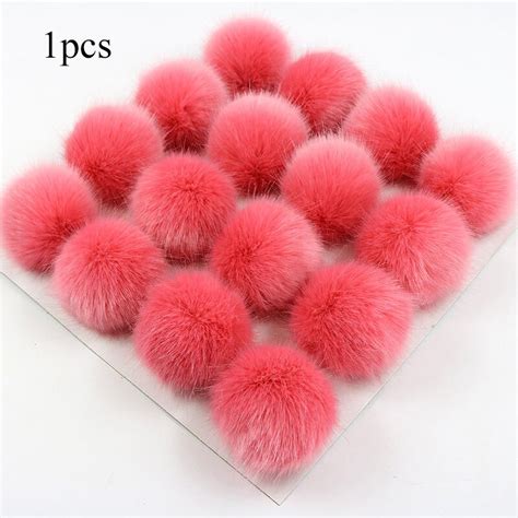 1 Pc Faux Fur Ball Sweet Cute Fluffy Ball Pompon M Grandado
