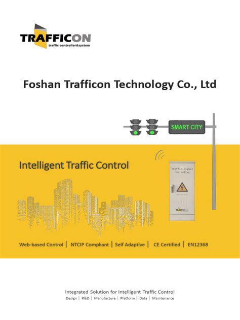 Trafficon Intelligent Traffic Control Smart Intersection 2024 Pdf Traffic Light Traffic