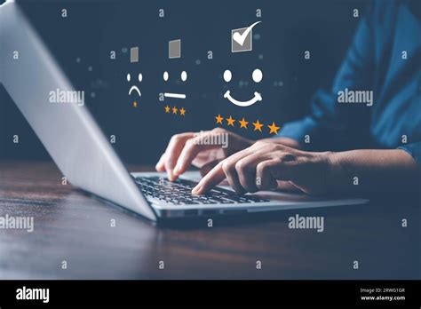 User Give Rating To Service Experience On Online Application For