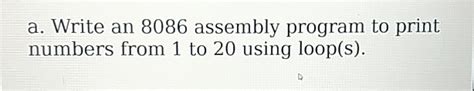 solved practice 1 write an 8086 assembly program that