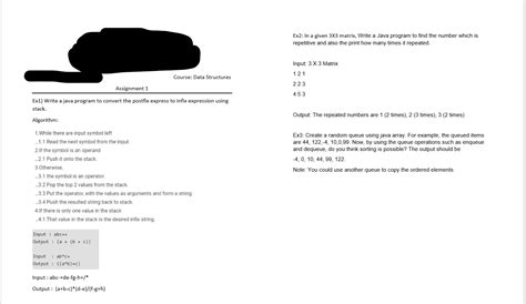Solved Ex2 In A Given 3x3 Matrix Write A Java Program To