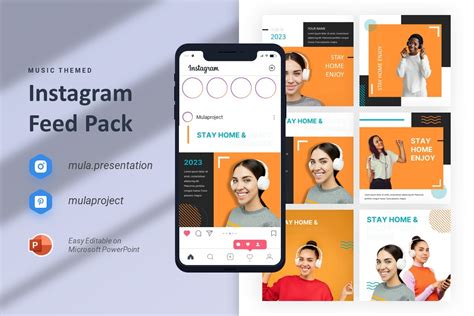 Music Instagram Feed Template Graphic By Mulaproject · Creative Fabrica
