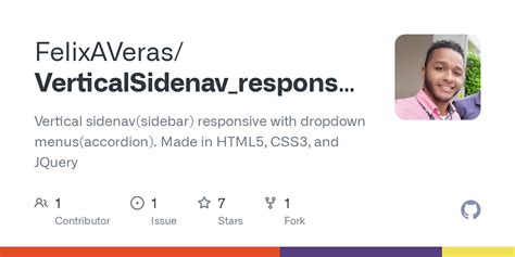 Github Felixaveras Verticalsidenav Responsive Vertical Sidenav Sidebar Responsive With