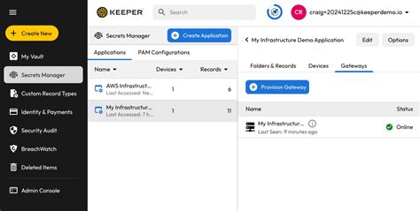 Applications Keeperpam And Secrets Manager Keeper Documentation