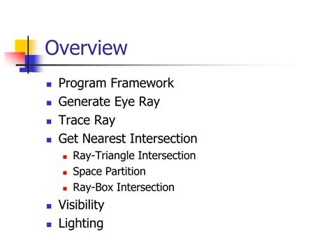 Ppt Recursive Ray Tracing Powerpoint Presentation Free Download Id5326193