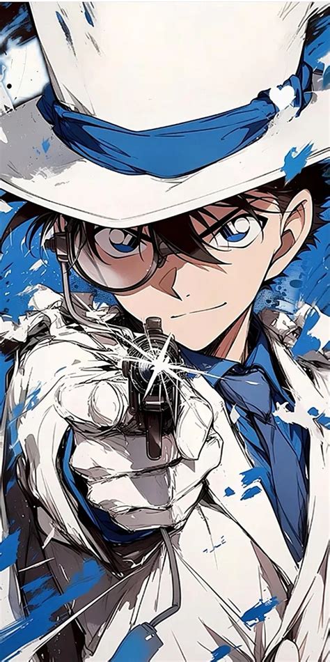 基德神图，可当壁纸。原图私。怪盗基德 名侦探柯南 小红书 花瓣网