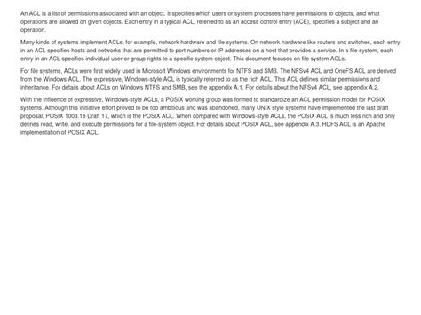 Acl Overview Access Control Lists On Dell Emc Powerscale Onefs Dell Technologies Info Hub