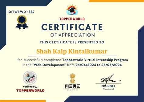 kalp shah on linkedin webdevelopment internship careergrowth