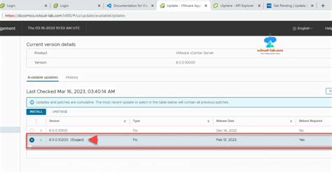 Staging Vcenter Server Appliance Vcsa Updates Using Rest Api Vgeek Tales From Real It