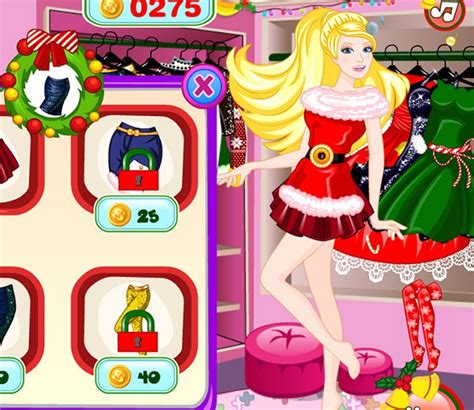 Барби Коледно пазаруване Обличане Игри за момичета Детски игри