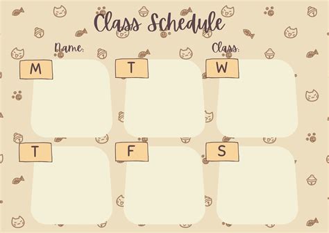 Class Schedule Nyan