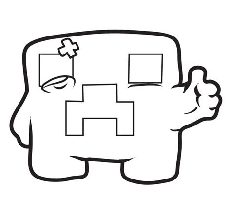 Раскраски Крипер Скачать и распечатать А4 Wonder Day