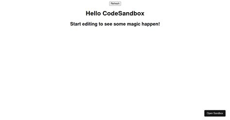 React Codesandbox