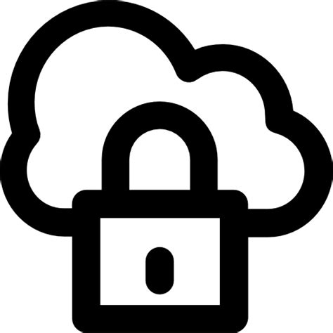 Cloud Computing Vector Market Bold Rounded Icon