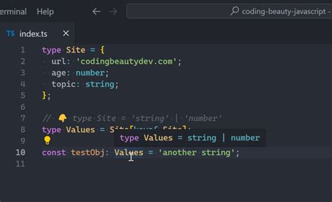 Create Type From Typeobject Keys And Values In Typescript