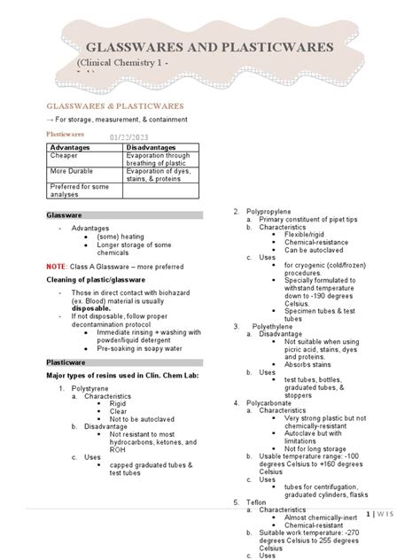Ms Word Notes Template 2 Pdf Glasses Dielectric