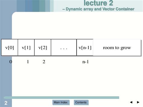 Ppt Lecture 2 Dynamic Array And Vector Container Powerpoint