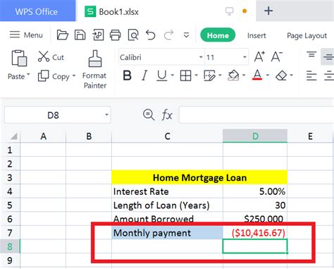 How To Calculate Monthly Payments In Excel Using Formulas WPS Office