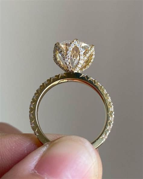 4ct Oval Cut Diamond Tulip Basket Setting Engagement Ring Artofit