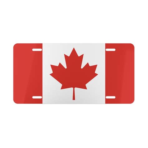 Canadian Flag Vanity Plate Canadian License Plate T For Her