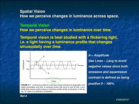 Ppt Temporal Vision Temporal Contrast Sensitivity Function Tcsf Also Called The Powerpoint