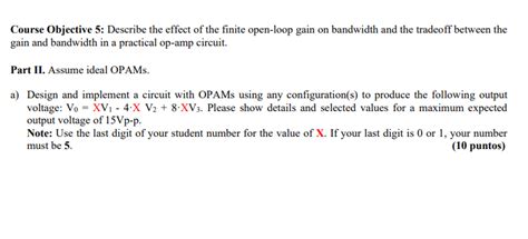 Solved Course Objective 5 Describe The Effect Of The Finite