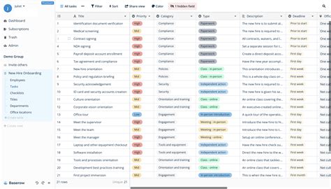Automate Employee Onboarding For Remote And Hybrid Teams In Baserow