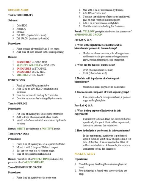 Practical Biochem Notes Midterm Pdf Digestion Stomach