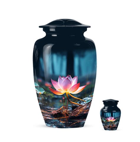 Elegant Handmade Floral Cremation Urns For Human Ashes Upto 200 Cubic