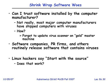 Cs162 Operating Systems And Systems Programming Lecture 26 Protection