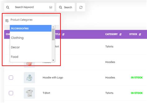 How To Create A Search Form In Woocommerce Products Table Woocommerce Product Table Documentation