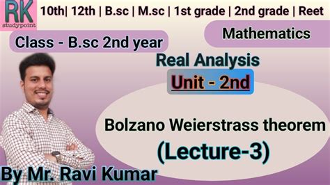 Realanalysisunit 2ndlimit Point Of Sequencebsc Part 2ndsequencel 3 Youtube