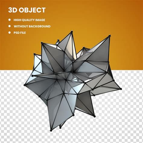 Premium Psd Psd 3d Plexus Structure
