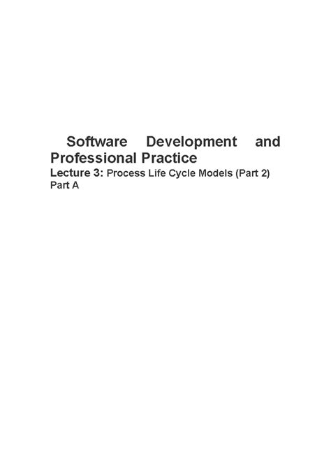 Software Development Lec 4 A Software Development And Professional
