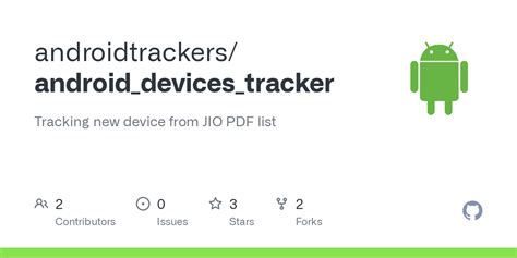 Github Androidtrackers Android Devices Tracker Tracking New Device From Jio Pdf List