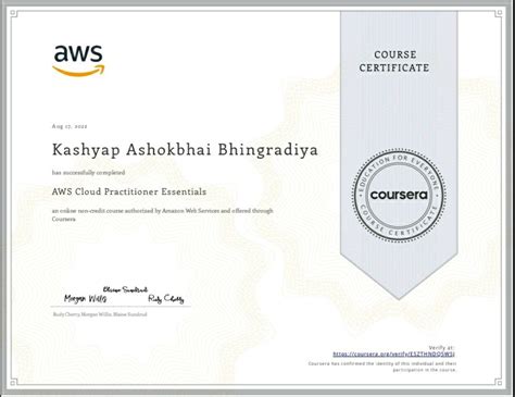 Kashyap Bhingradiya On Linkedin Aws Awscloud Awsdevops Coursera