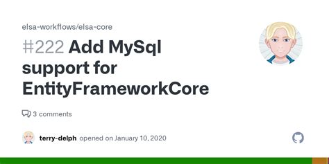 Add MySql Support For EntityFrameworkCore Issue Elsa Workflows Elsa Core GitHub
