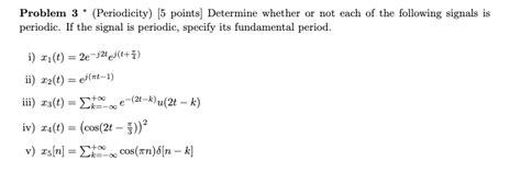 Solved Problem Periodicity Points Determine Chegg Com