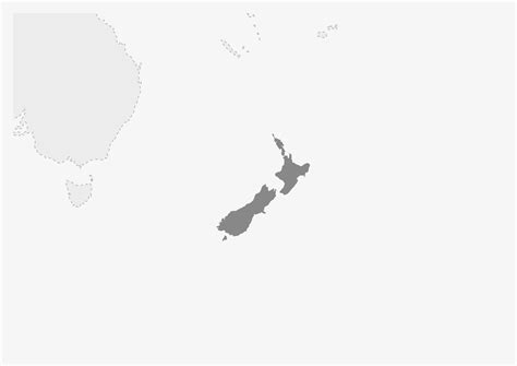 Map Of Oceania With Highlighted New Zealand Map 41061039 Vector Art At