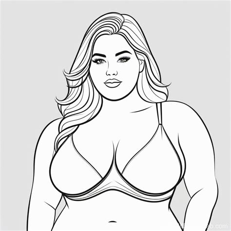 Outline Of Plus Size Female Torso Stable Diffusion Online