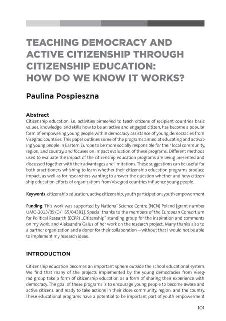 What Is Citizenship Training Program Docx