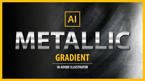 How To Create Realistic Metallic Gradient In Adobe Illustrator Vector