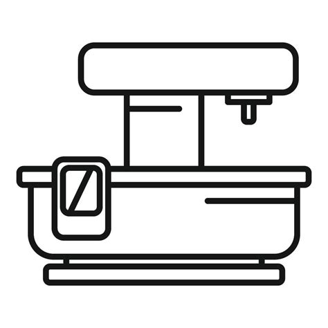 Tool Cnc Machine Icon Outline Vector Electric Control Vector Art At Vecteezy