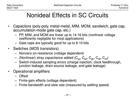 Ppt Switched Capacitor Circuits Powerpoint Presentation Free