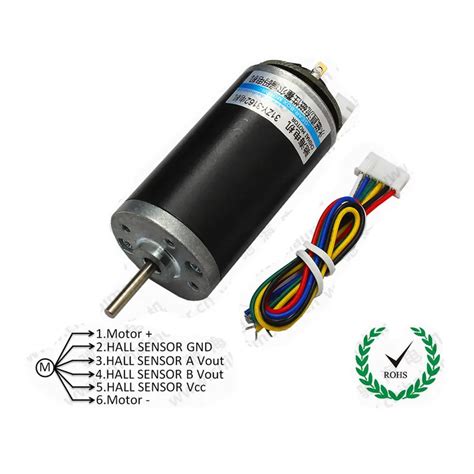 Permanent Magnetic DC Hall Encoder Encoder Motor Torque High Power V V V In DC Motor